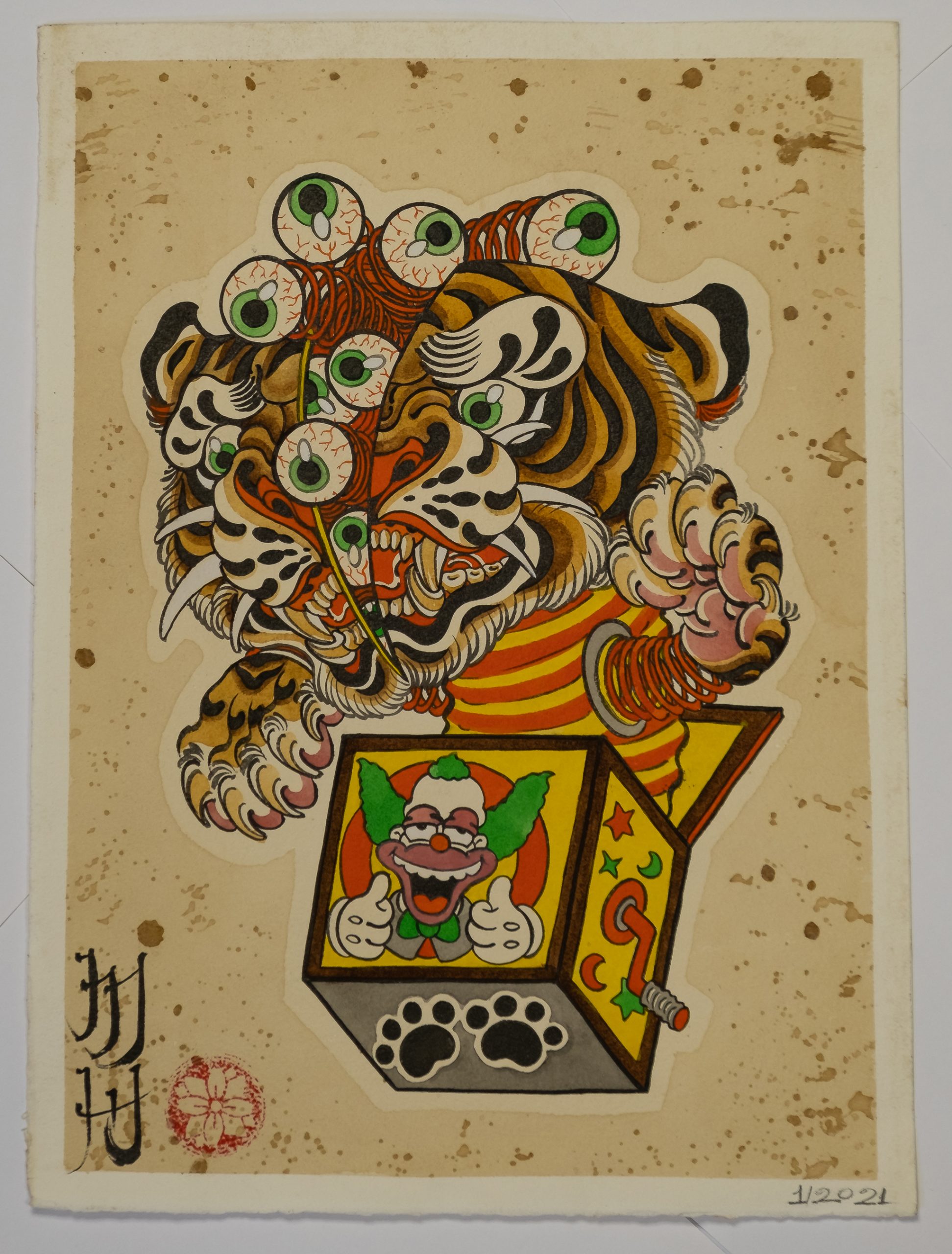 Original Painting Number 4 - Freedom-ink